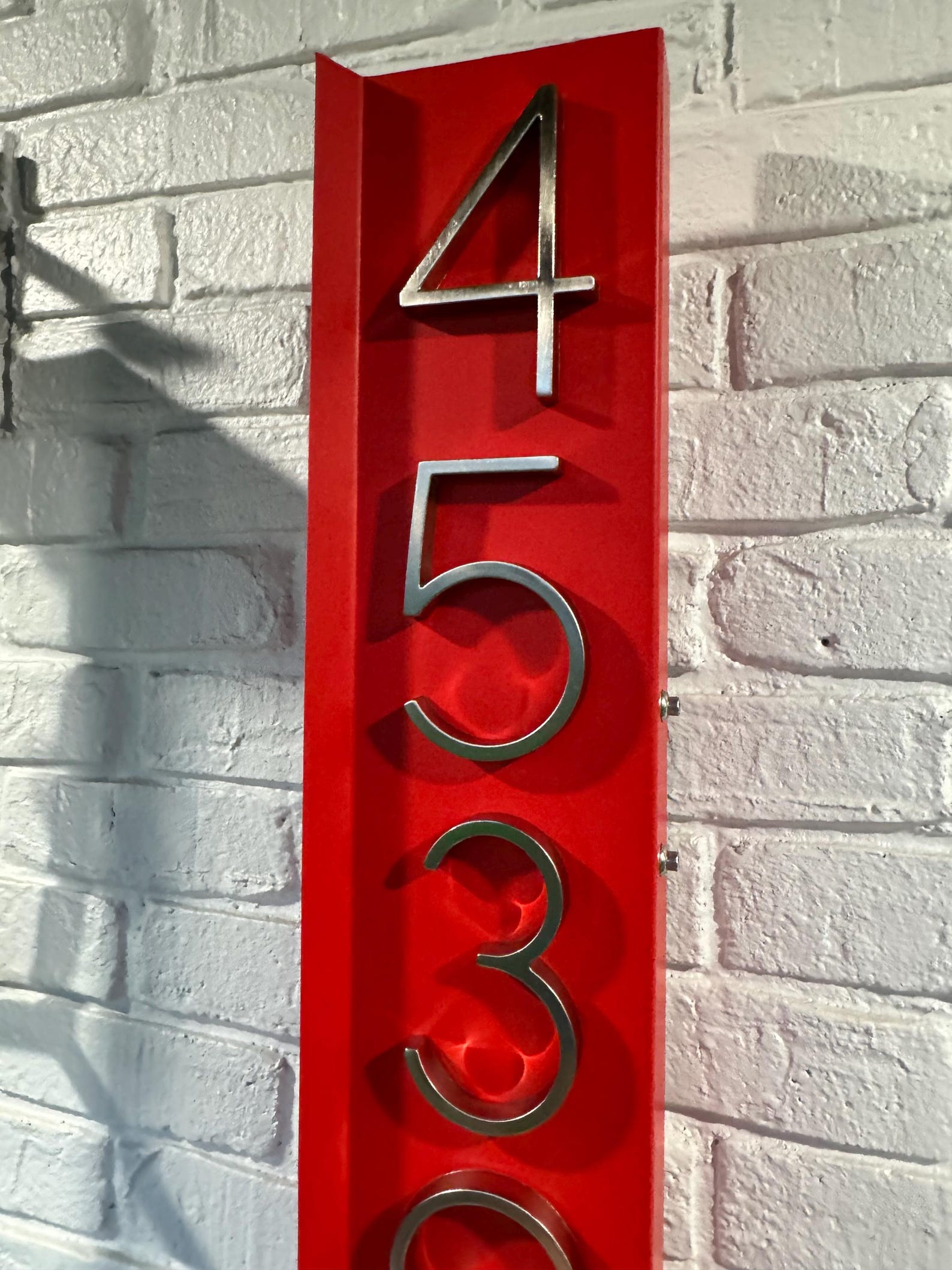 Modern Steel Address Numbers: Industrial House Number Sign - Etsy