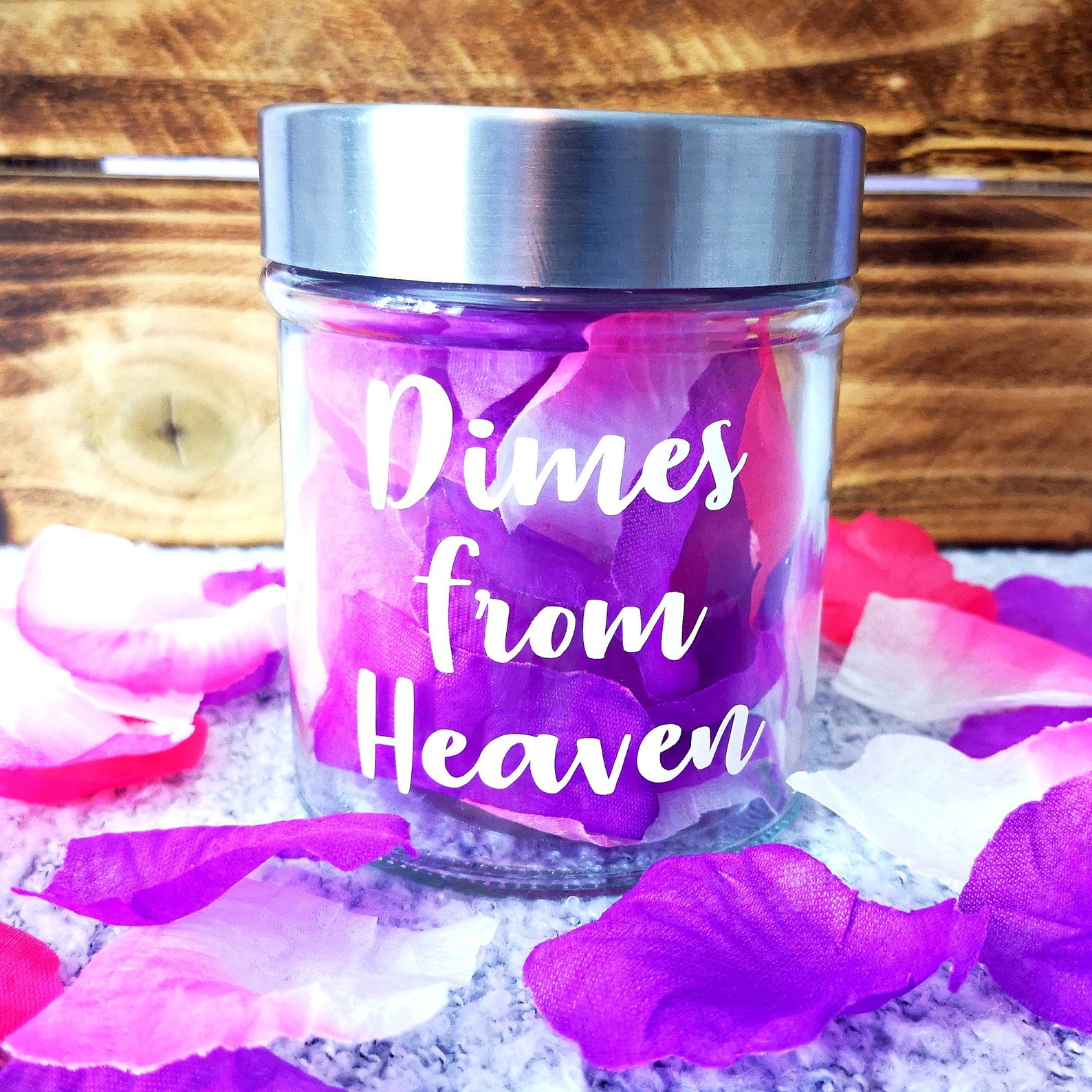 Dimes From Heaven Jar Sympathy Gift Memorial Gift in Loving | Etsy