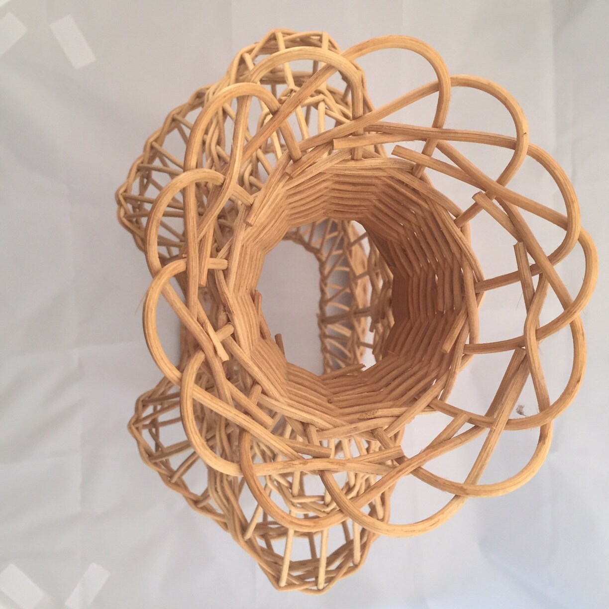 Vintage Handmade Torso Wicker Rattan Mannequin Model Table Display Form ...