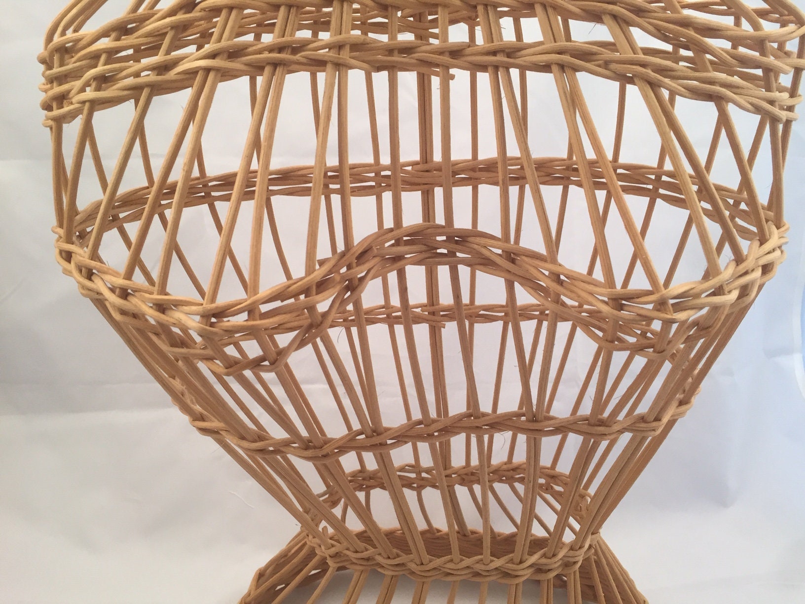 Vintage Handmade Torso Wicker Rattan Mannequin Model Table Display Form ...