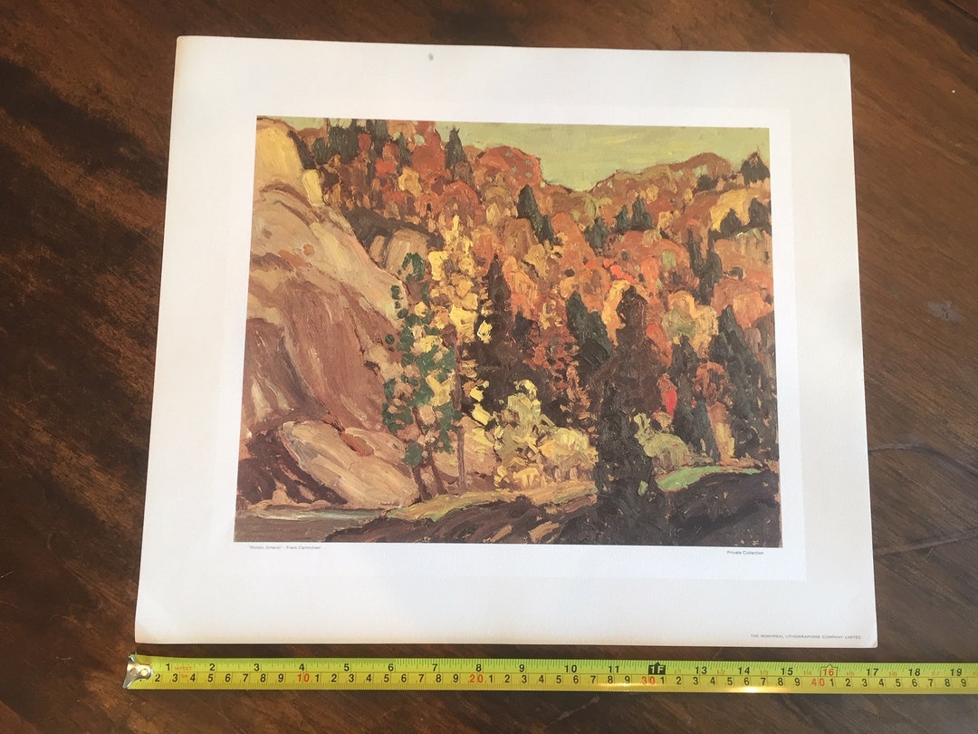 Vintage - Landscape Lithograph Art Print - Frank Carmichael - Canada ...