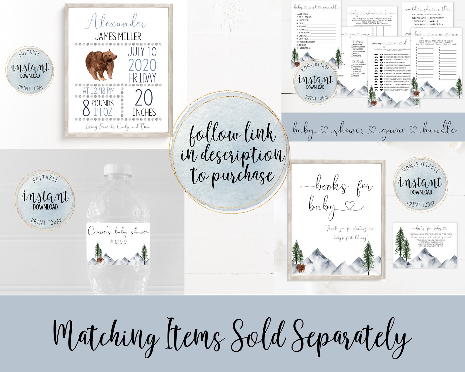 Newborn Birth Announcement Sign Editable Newborn Information - Etsy