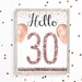 Printable Hello 30 Sign 30th Birthday Sign Printable 30th - Etsy