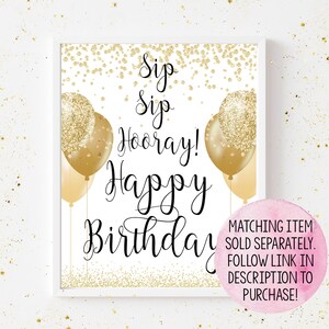 Printable Gold Hello 30 Sign, 30th Birthday Sign, Printable 30th ...