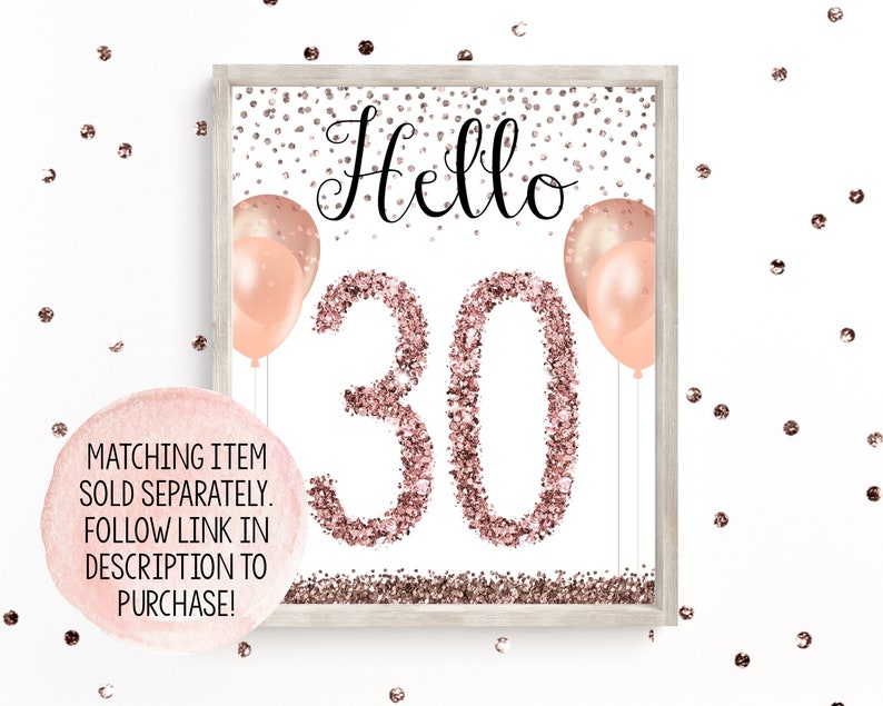 Printable Cheers to 30 Years Sign 30th Birthday Sign 30th - Etsy