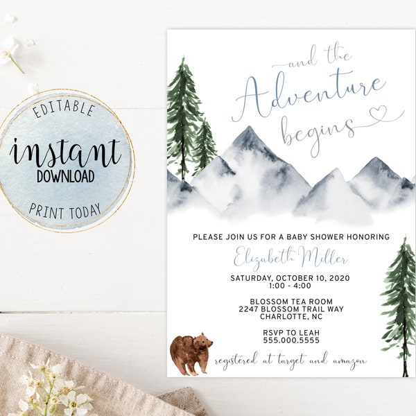 Nature Invitation - Etsy