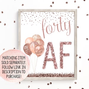 Printable Cheers to 40 Years Sign, 40th Birthday Sign, 40th Anniversary ...