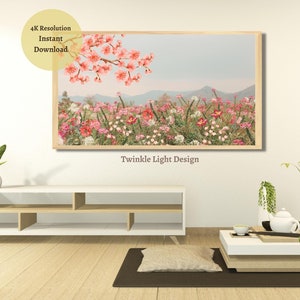 Samsung the Frame TV Art | 4K Frame TV Art Painting for Spring | Spring ...