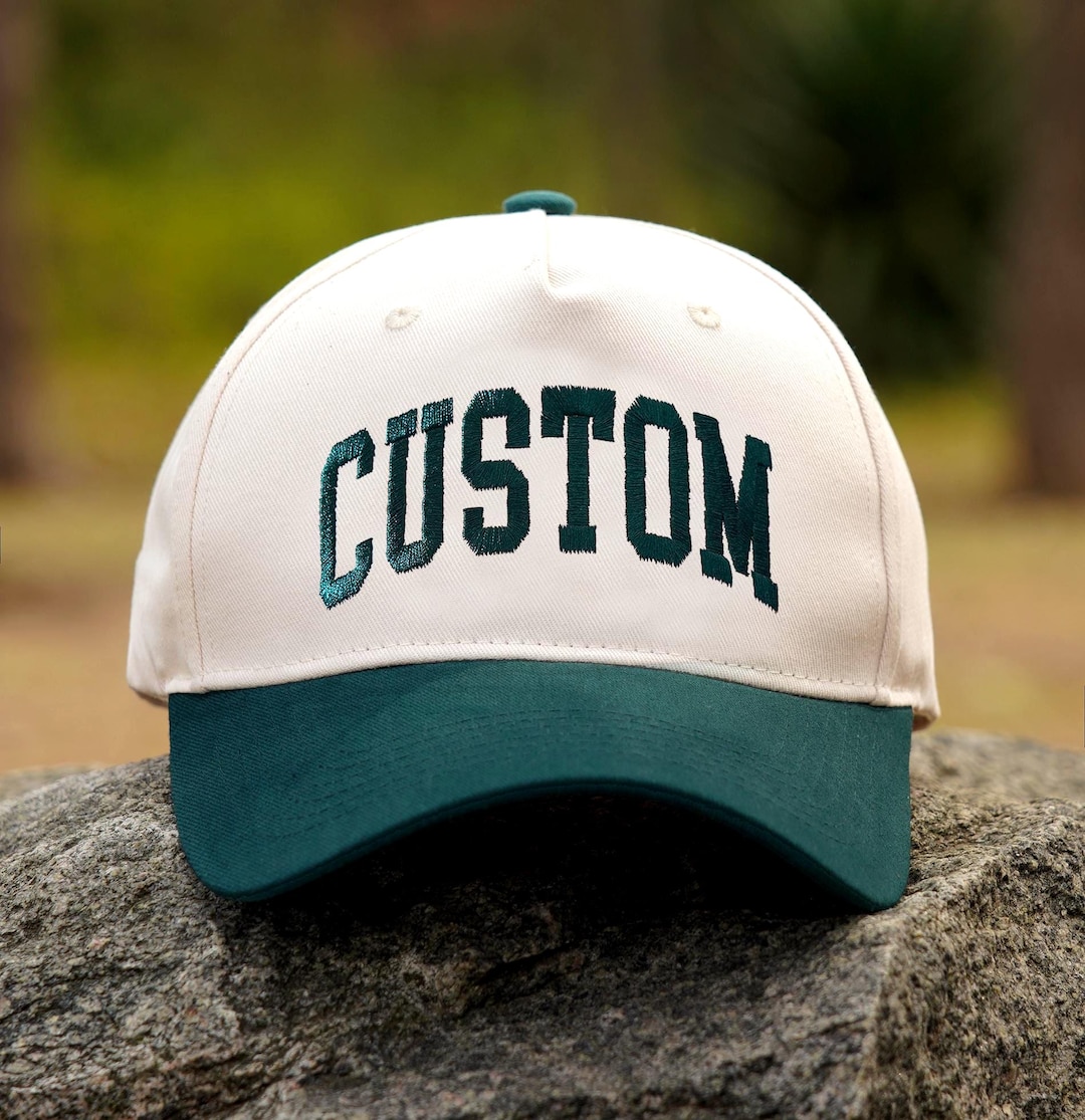 Two Tone Custom Hat, High Quality Embroidered Hat, Initial Cap ...