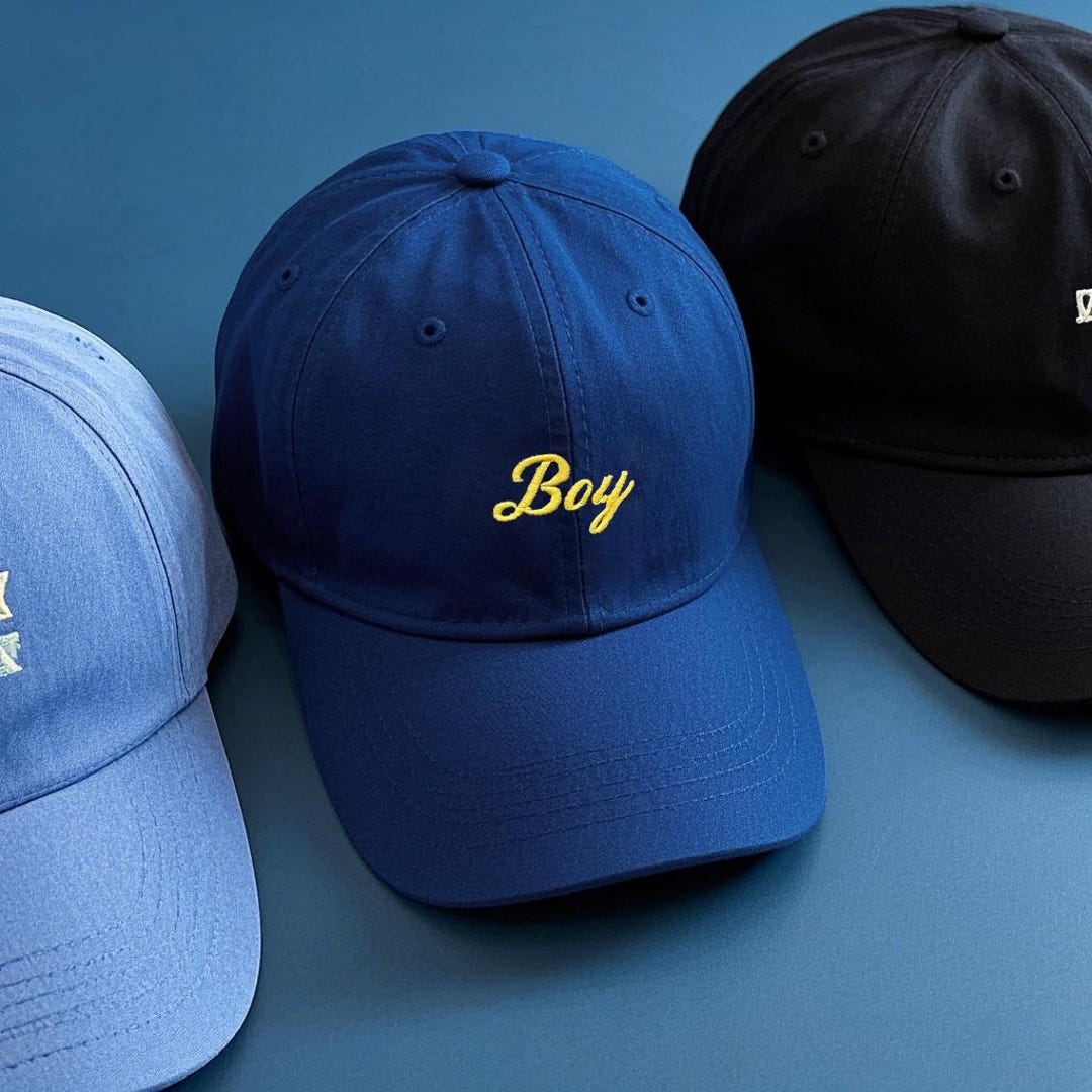 Custom NEW YEAR Hat Blue Hat Personalised Embroidery Gift for Women and ...