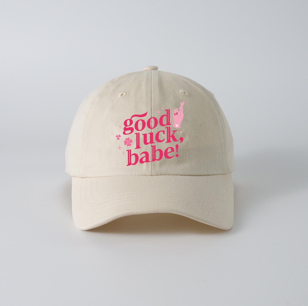 Custom Embroidered Hat, GOOD LUCK Hat, Encourage Hat, Personalized ...