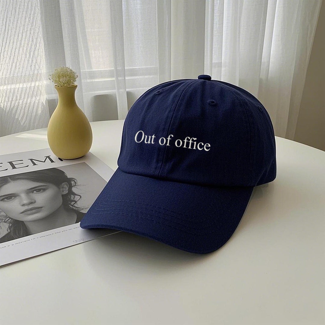 Custom Embroidered Hat, Out of Office Hat, Dad Cap With Date, Dad Hat ...