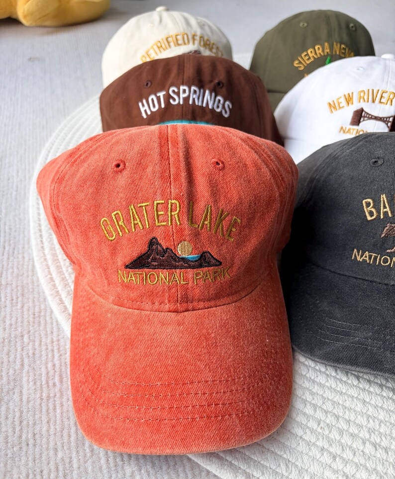 Personalized Dad Cap Embroidered Vintage Hot Springs National Park ...