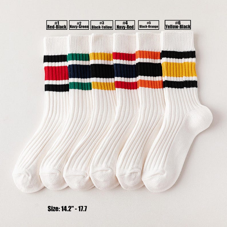 Custom Name Socks Unisex Socks Embroidered Name on Soft Cotton Crew ...