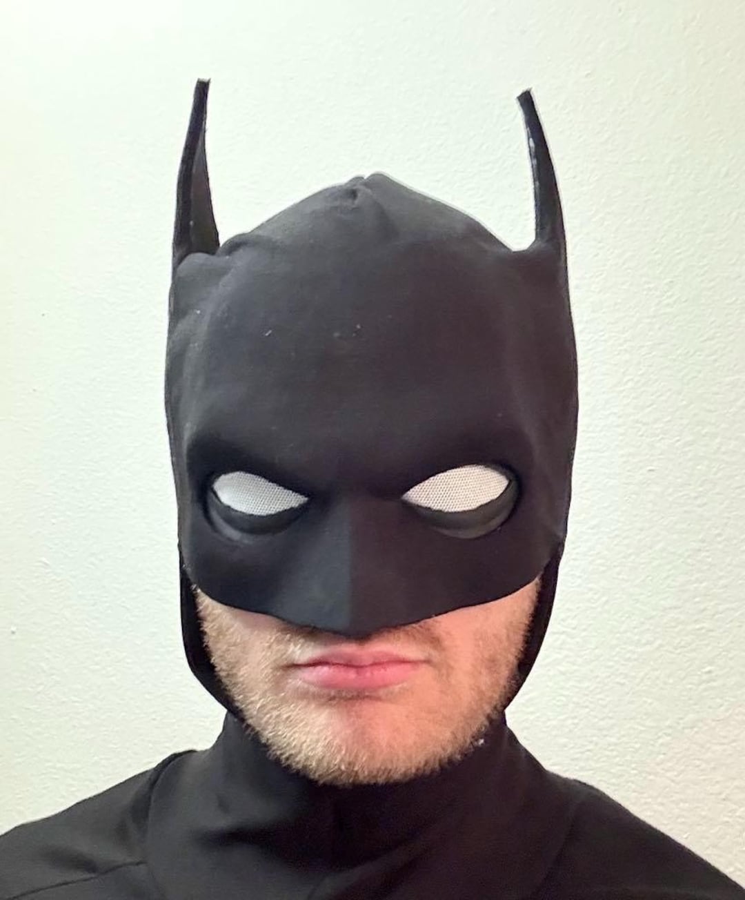 Bat Man Fabric Cowl Patterns & Faceshell Combo - Etsy