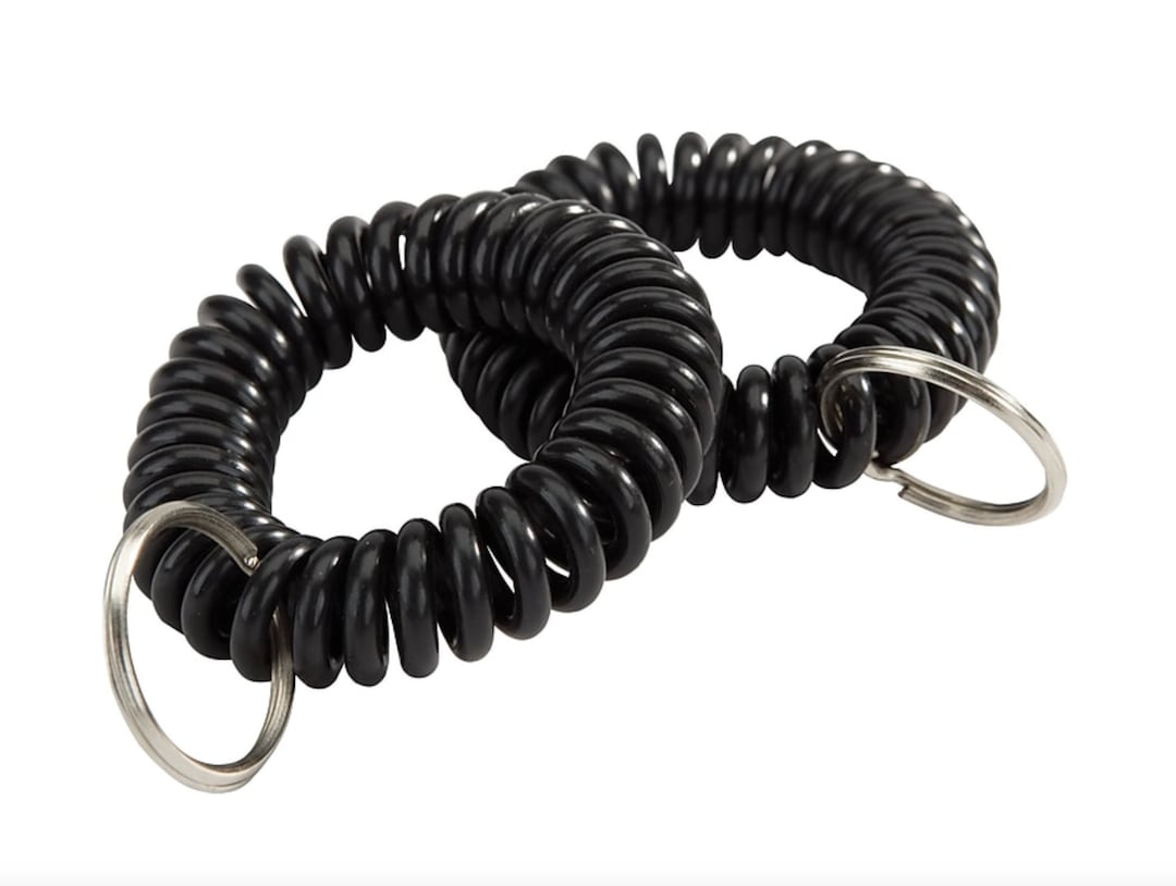 MMF Industries Wrist Coil Key Chain Black 2 Pack - Etsy