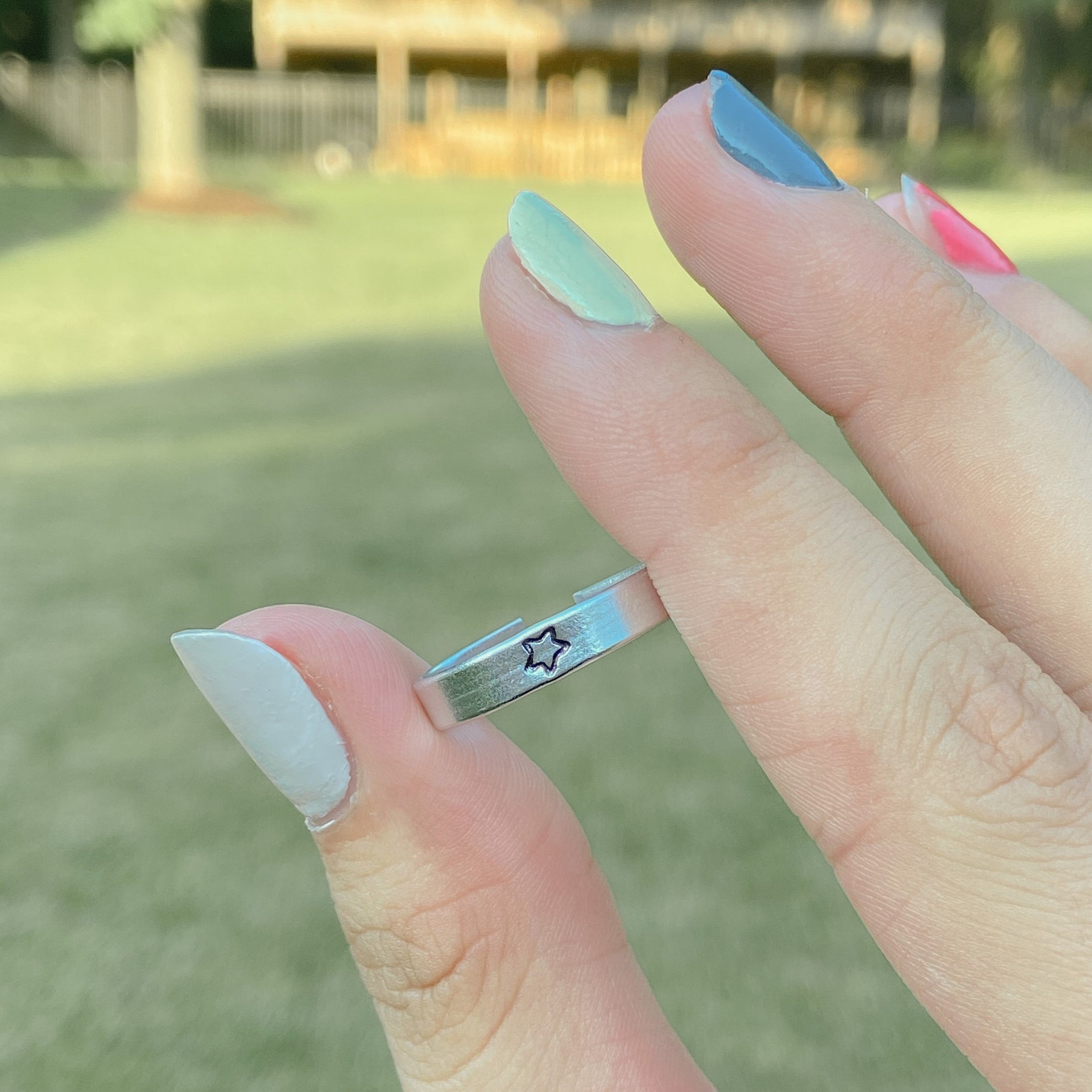 Stamped Rings - Etsy