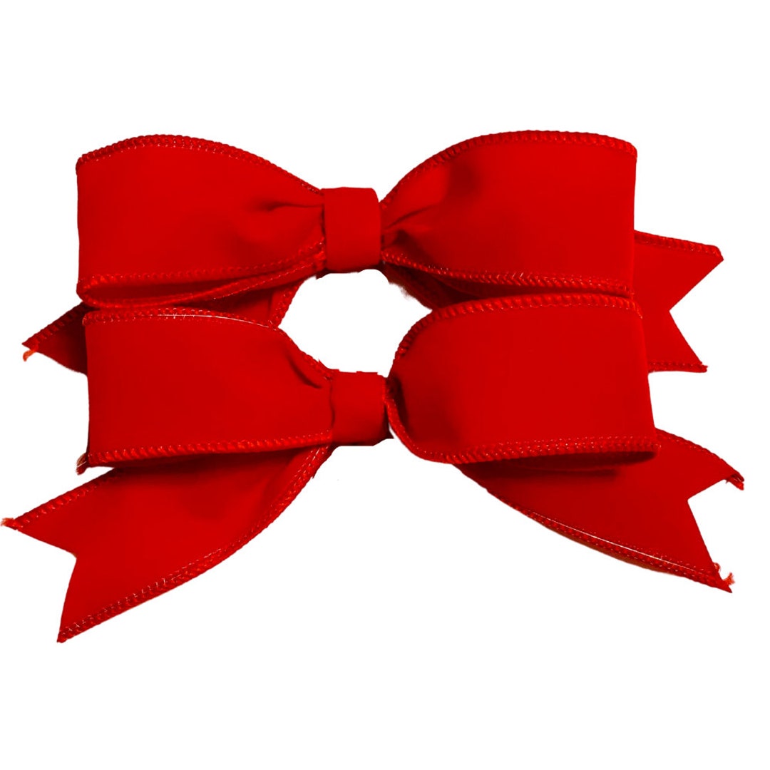 Lazos para regalo, juego pequeño de lazos navideños rojos, lazo de ...