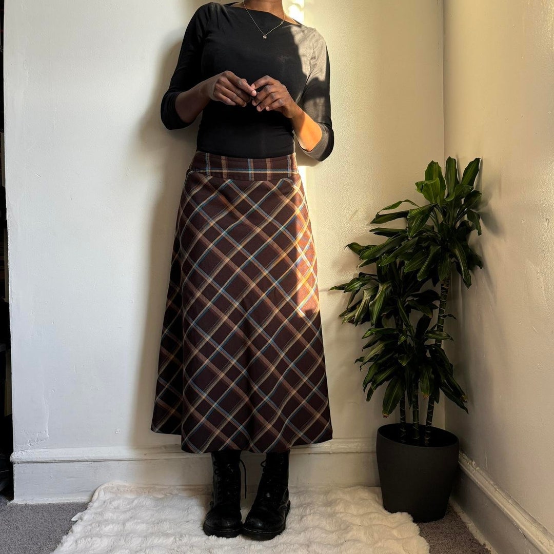 Vintage A Line Midi Pendleton Tartan Plaid Skirt - Etsy