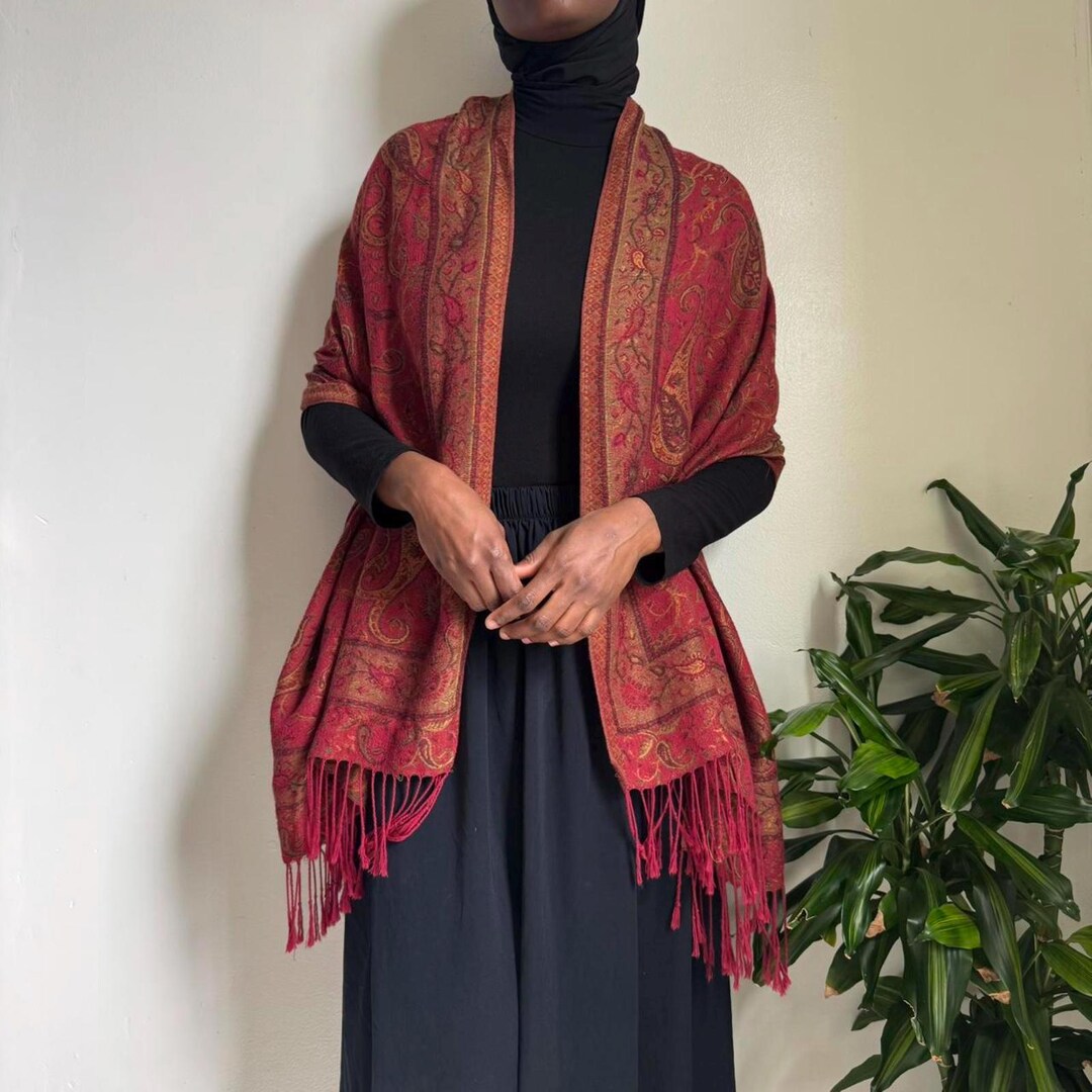 Vintage Boho Hippie Earthy Floral Indie Scarf - Etsy