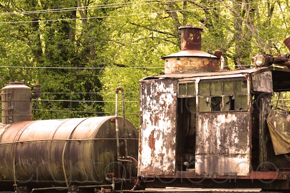 Abandoned Train Photograph Old Train Photo Print Pictures of | Etsy