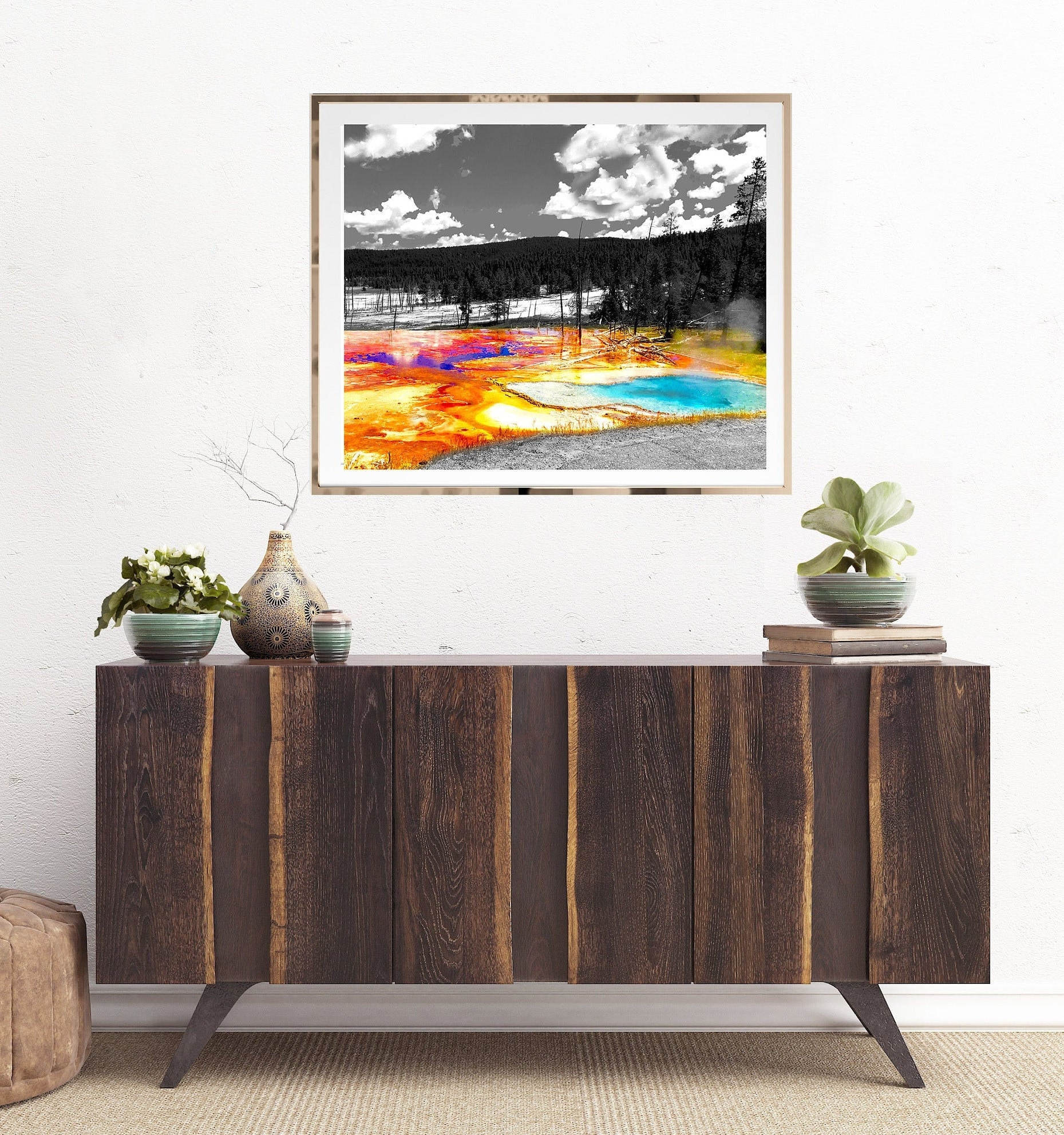 Yellowstone Wall Art Yellowstone Hot Springs Photograph | Etsy