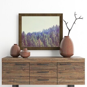 Forest Wall Art, Lake Arrowhead Photo Print, Pine Trees Art Print ...
