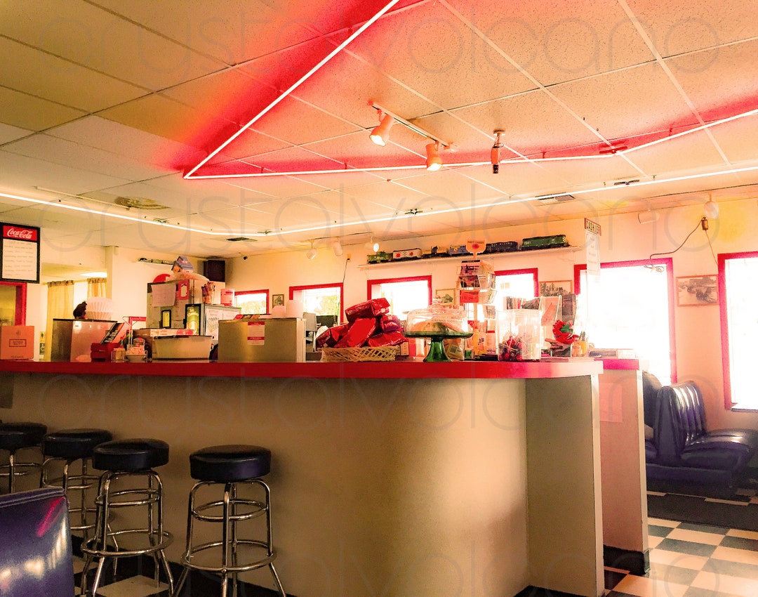 Double R Diner Interior Photograph, Twin Peaks Wall Art, Pictures of ...