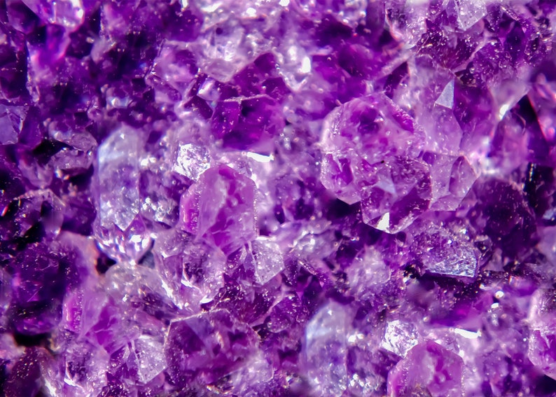 Amethyst Wall Gallery Photographs Set of Three Amethyst - Etsy