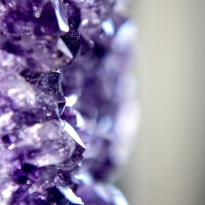 Amethyst Wall Gallery Photographs, Set of Three Amethyst Prints ...