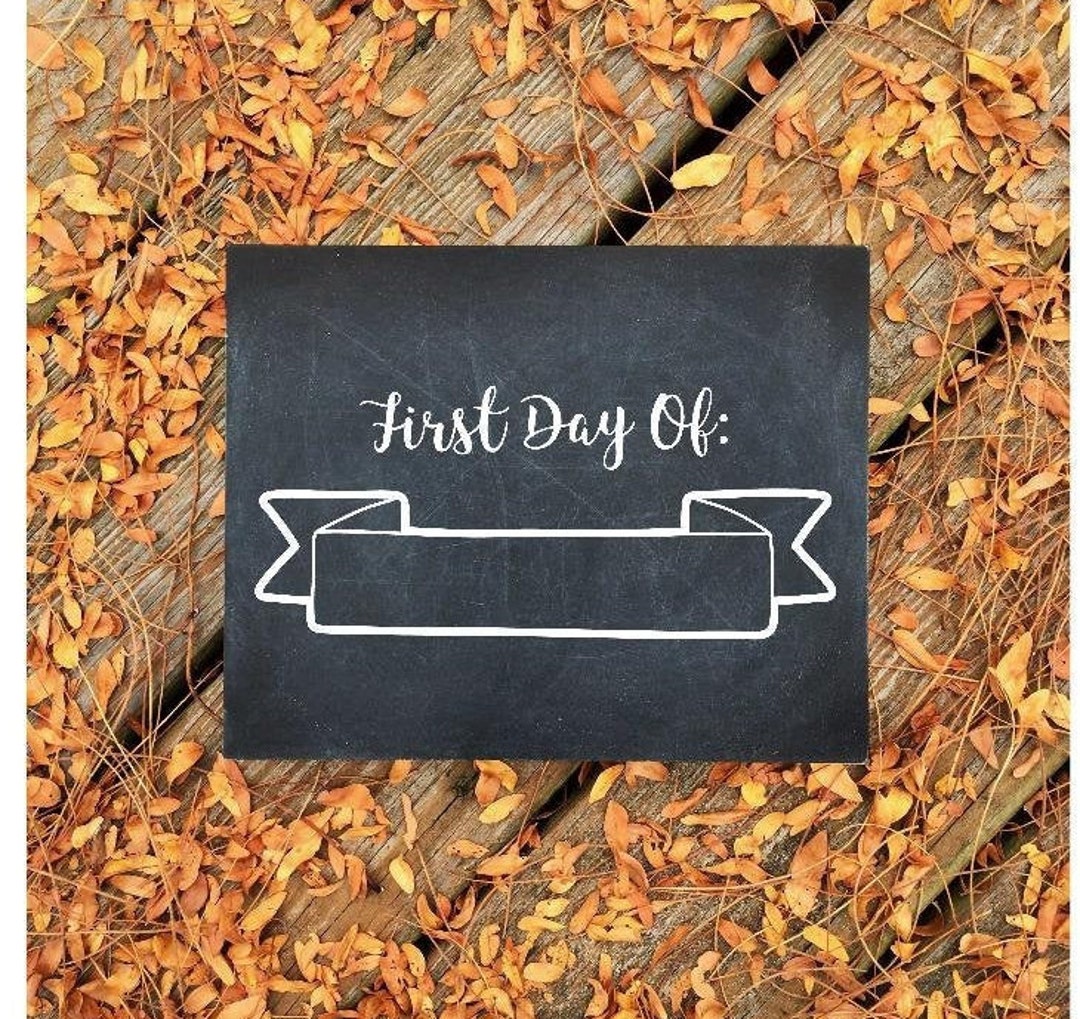 First Day of School Board Sign Decal Sticker - Etsy