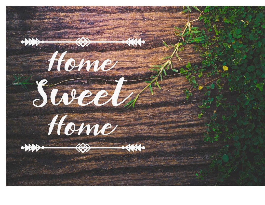 Custom Home Sweet Home Decal Sign - Etsy