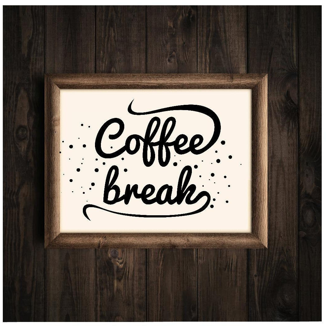 Coffee Break Coffee Bar / Wall Sign Decal Sticker - Etsy
