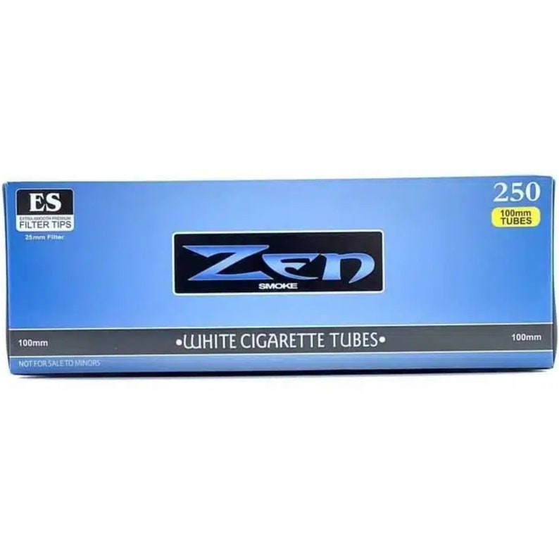 Zen White Light 100 Mm 100's Cigarette Filter 250 Tubes - Etsy