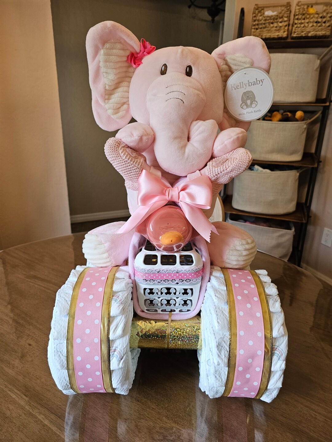 Baby Gift 4 Wheeler Motorcycle Diaper Cake Baby Shower - Etsy