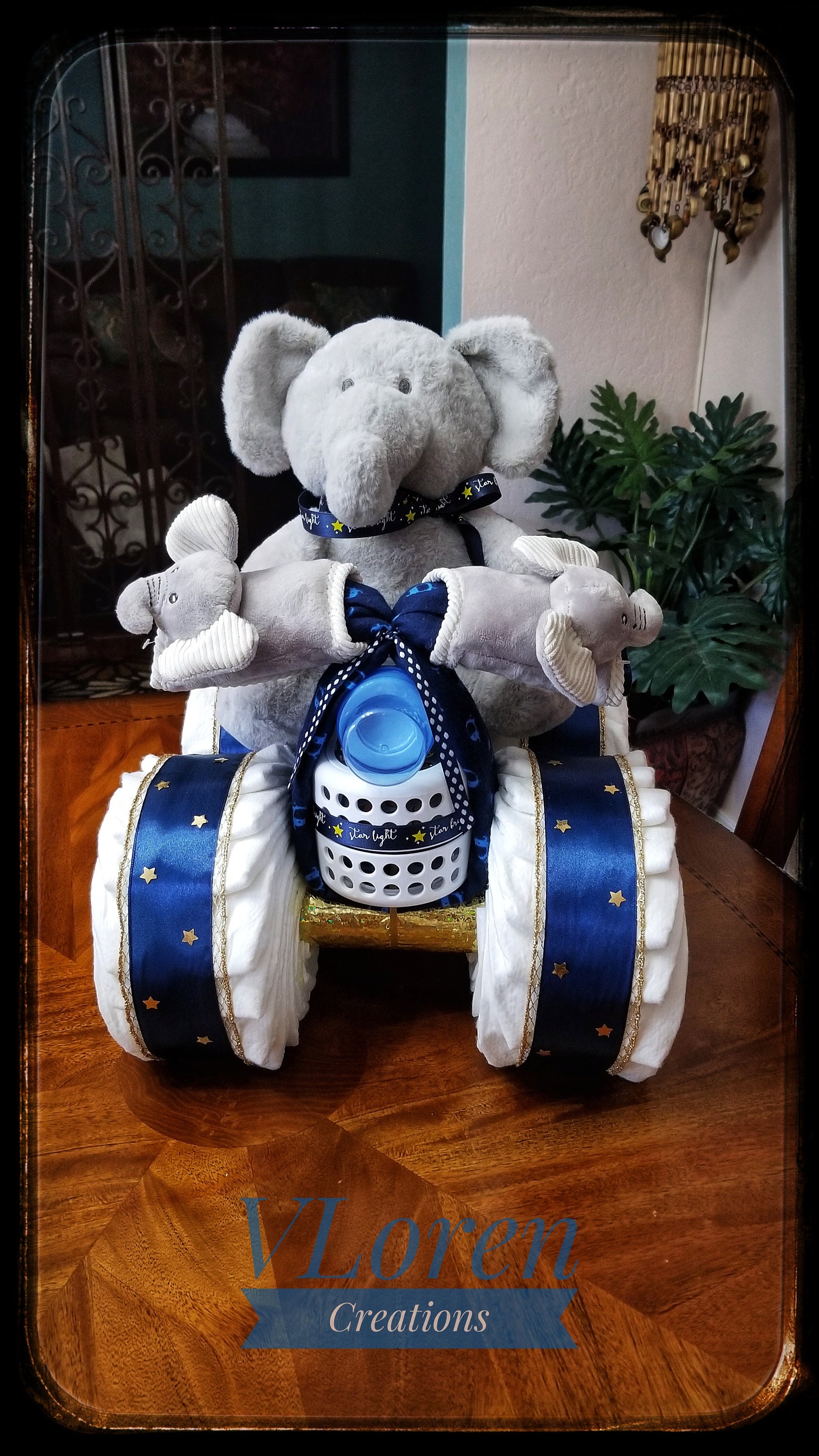 Baby Gift 4 Wheeler Motorcycle Diaper Cake Baby Shower Twinkle - Etsy