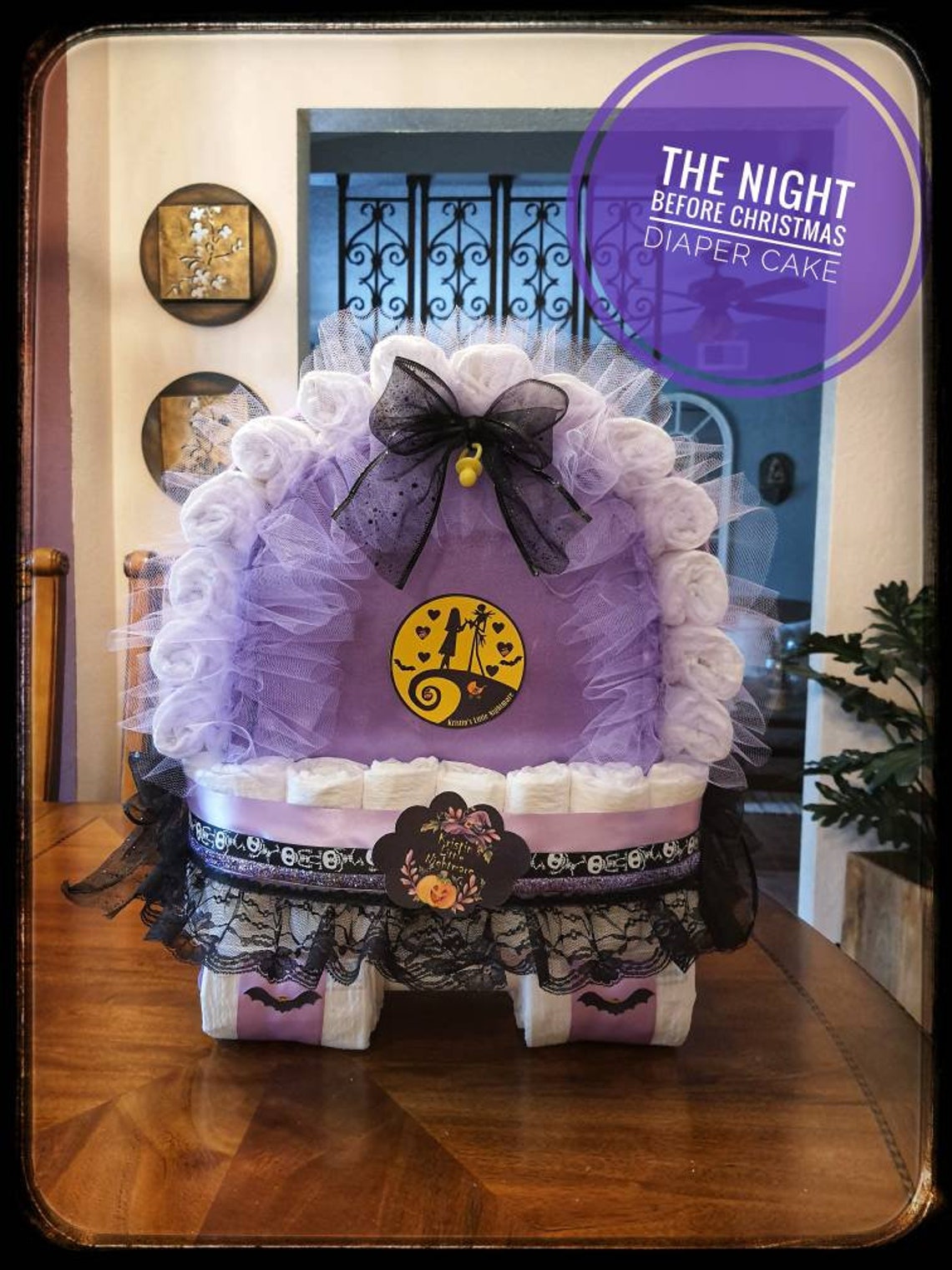 Halloween Diaper Cake Baby Shower Gift Basket the Night - Etsy