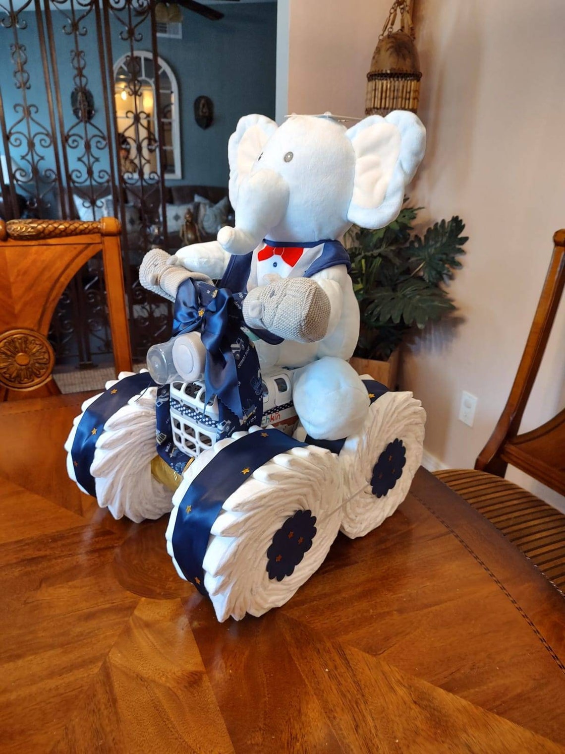 Baby Gift 4 Wheeler Motorcycle Diaper Cake Baby Shower Twinkle | Etsy