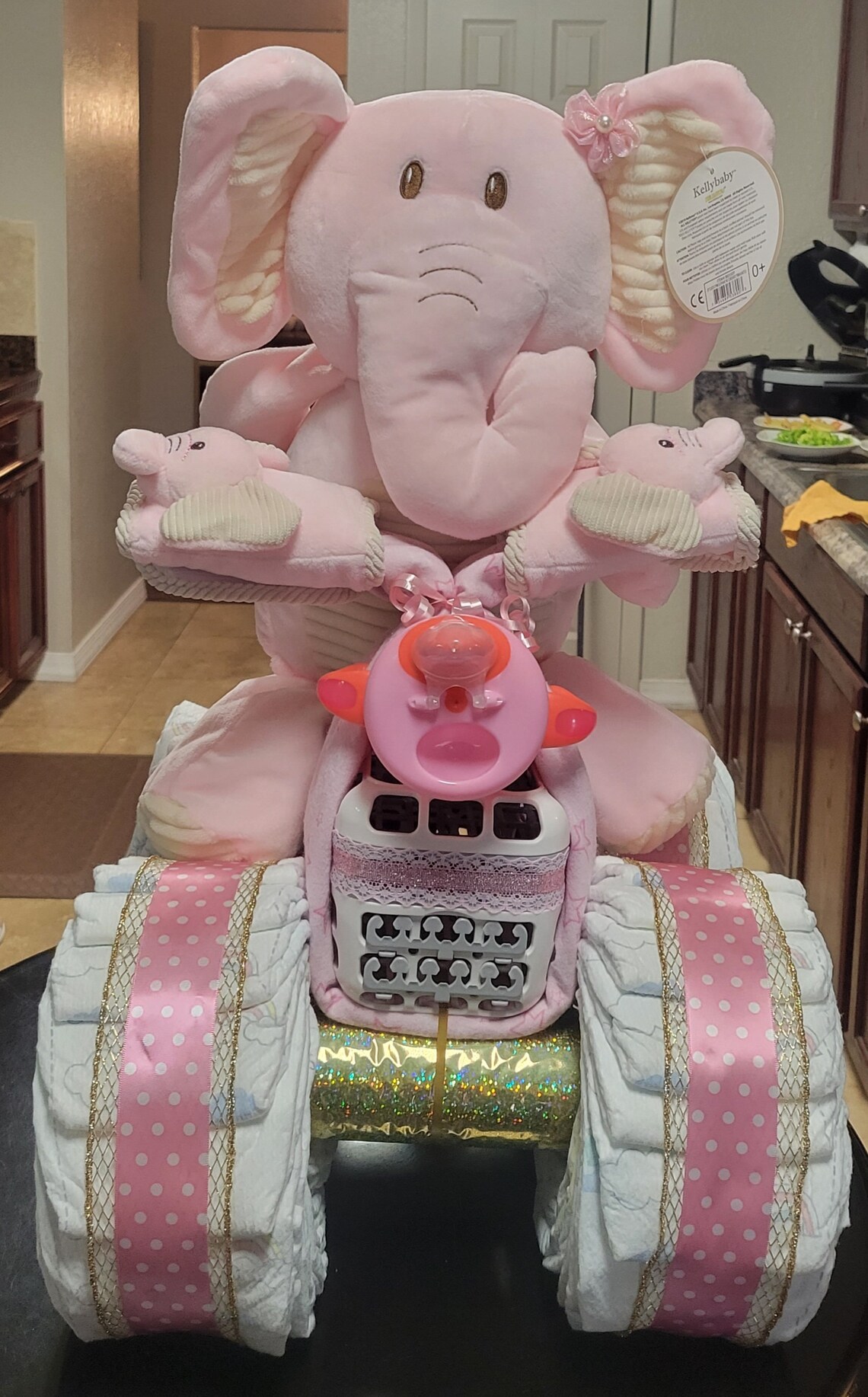 Baby Gift 4 Wheeler Motorcycle Diaper Cake Baby Shower - Etsy
