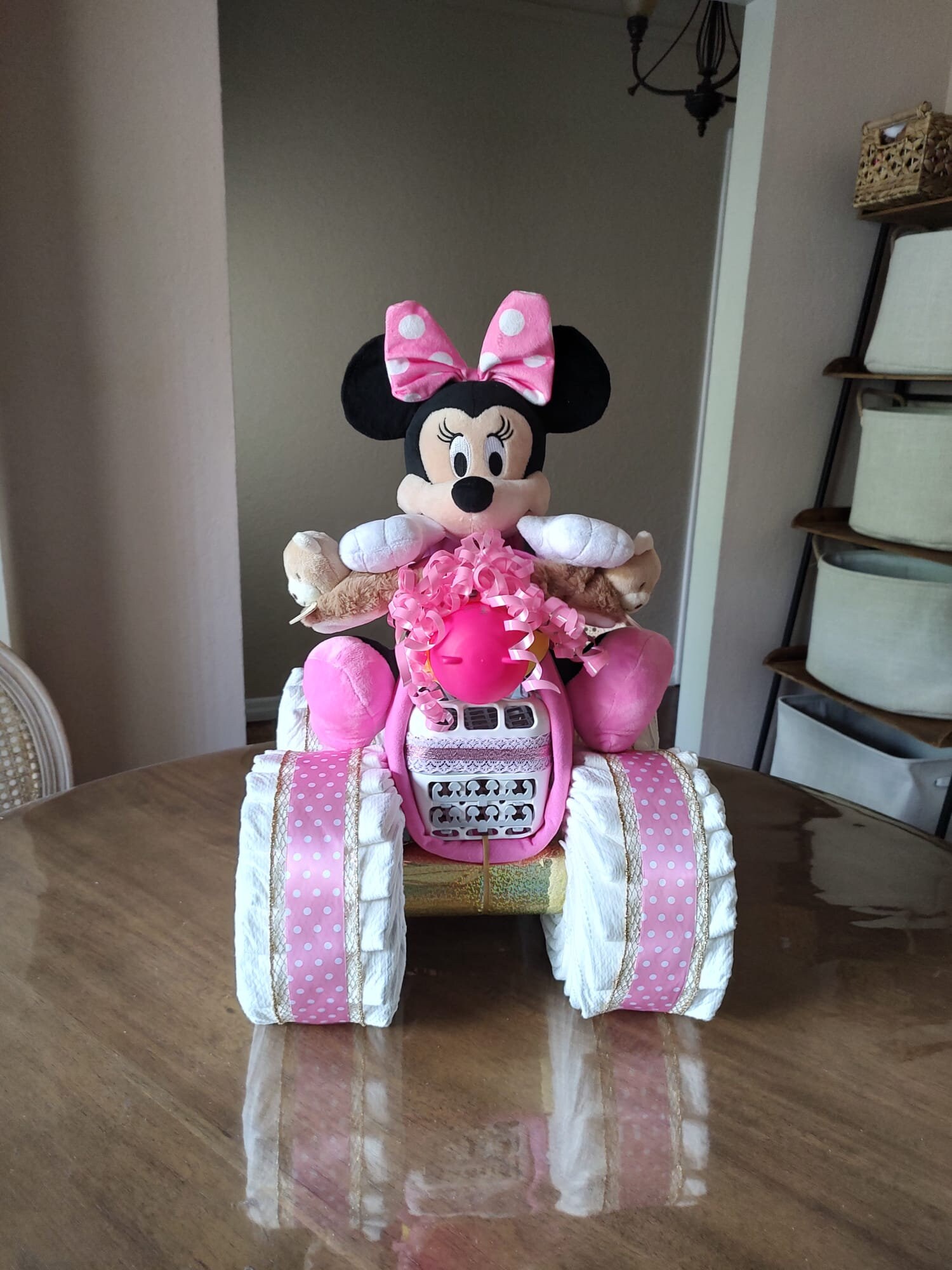 Baby Gift 4 Wheeler Motorcycle Diaper Cake Baby Shower Minnie Mouse - Etsy