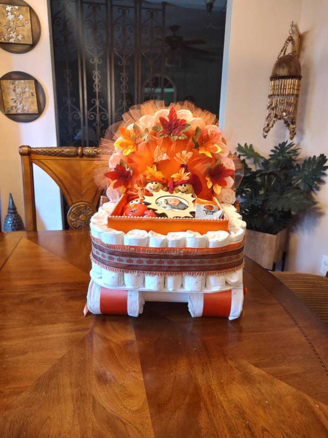 Pumpkin Baby Shower, Fall Diaper Cake, Little Pumpkin is on the Way ...