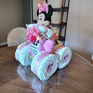 Baby Gift 4 Wheeler Motorcycle Diaper Cake Baby Shower Minnie Mouse - Etsy