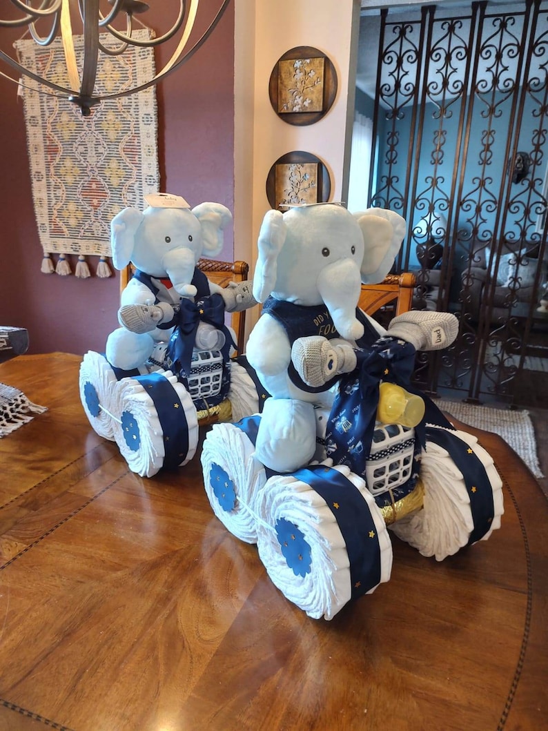 Baby Gift 4 Wheeler Motorcycle Diaper Cake Baby Shower Twinkle - Etsy