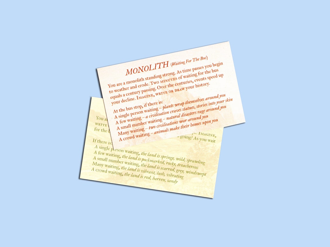 Monolith & Waiting for the Bus Business Card RPG - Etsy