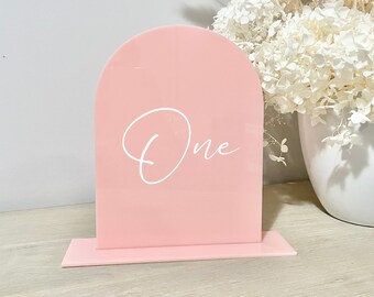 Peach Table Numbers | Etsy