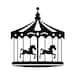 Merry Go Round SVG - Carousel Fairground State Fair Ride Silhouette ...