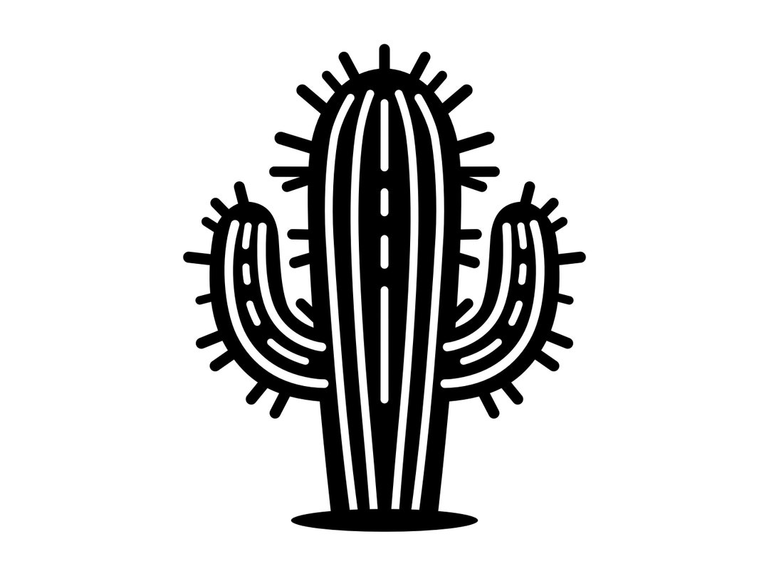Cactus SVG - Cacti Desert Plant Saguaro Printable Clip Art Cut File ...