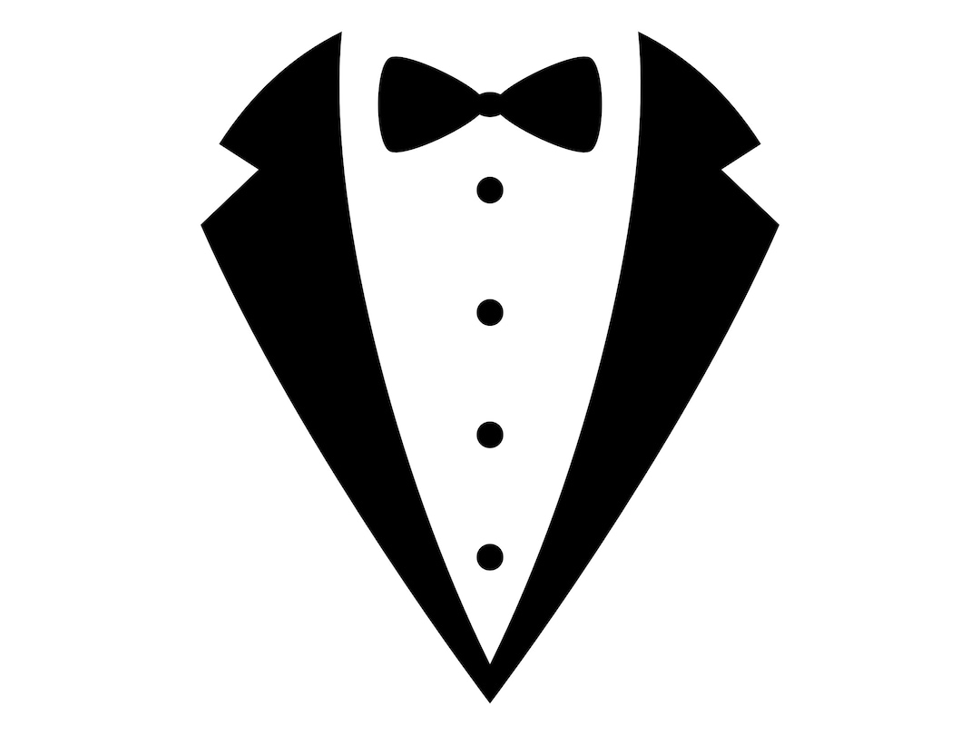 Tuxedo SVG, Tuxedo Suit Silhouette, Tuxedo Clipart, Tuxedo Cut File ...