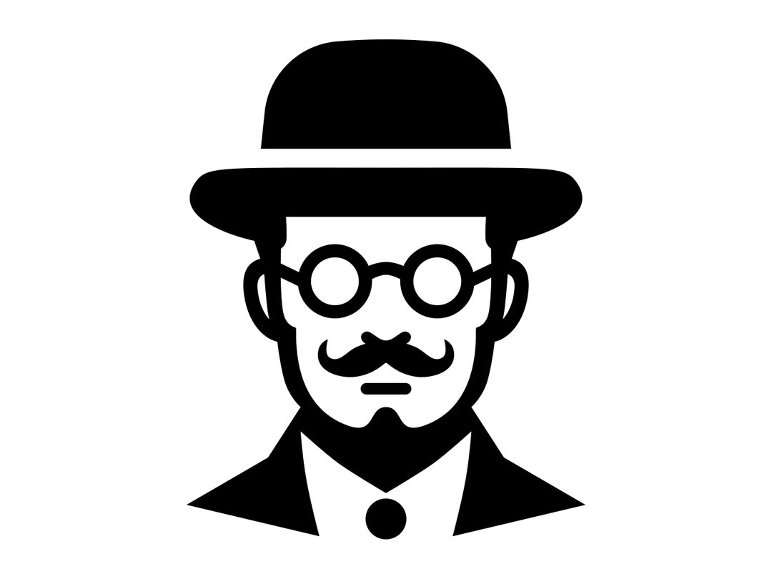 Vintage Gentleman SVG - Old-fashion Dapper Hipster Man Silhouette Clip ...