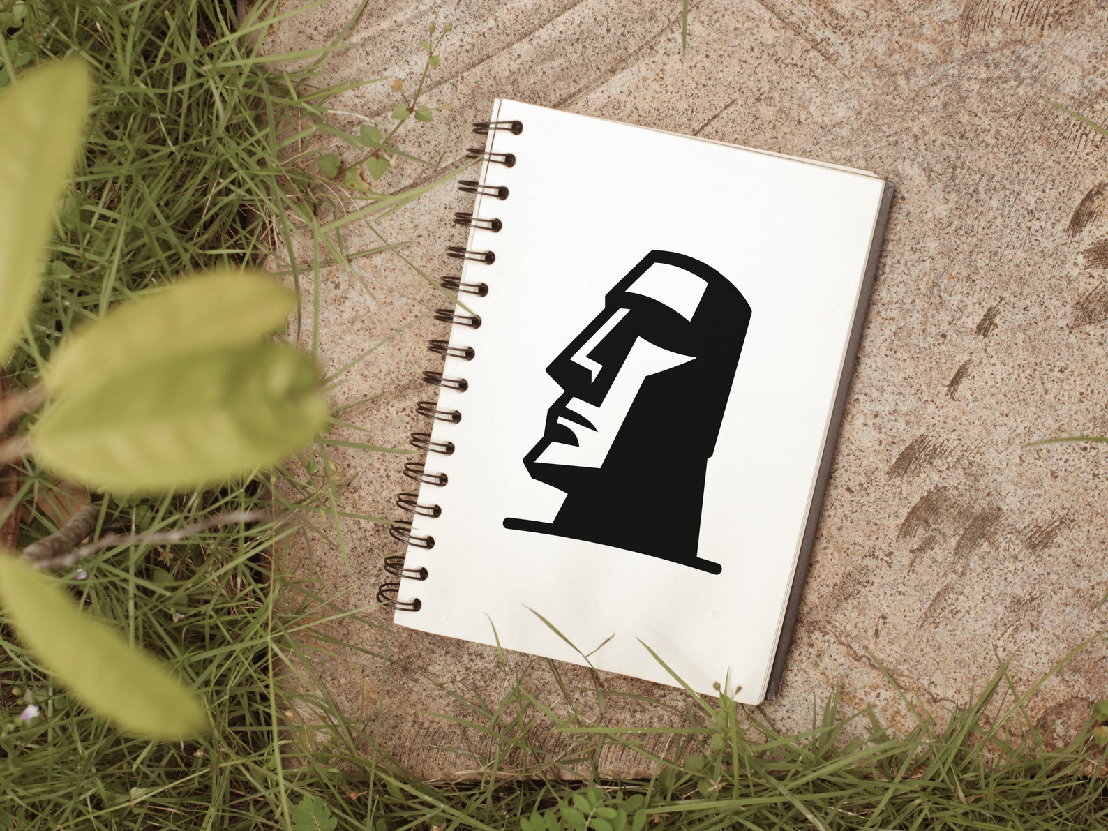 Easter Island Head SVG - Moai Polynesia Stone Head Sculpture Silhouette ...